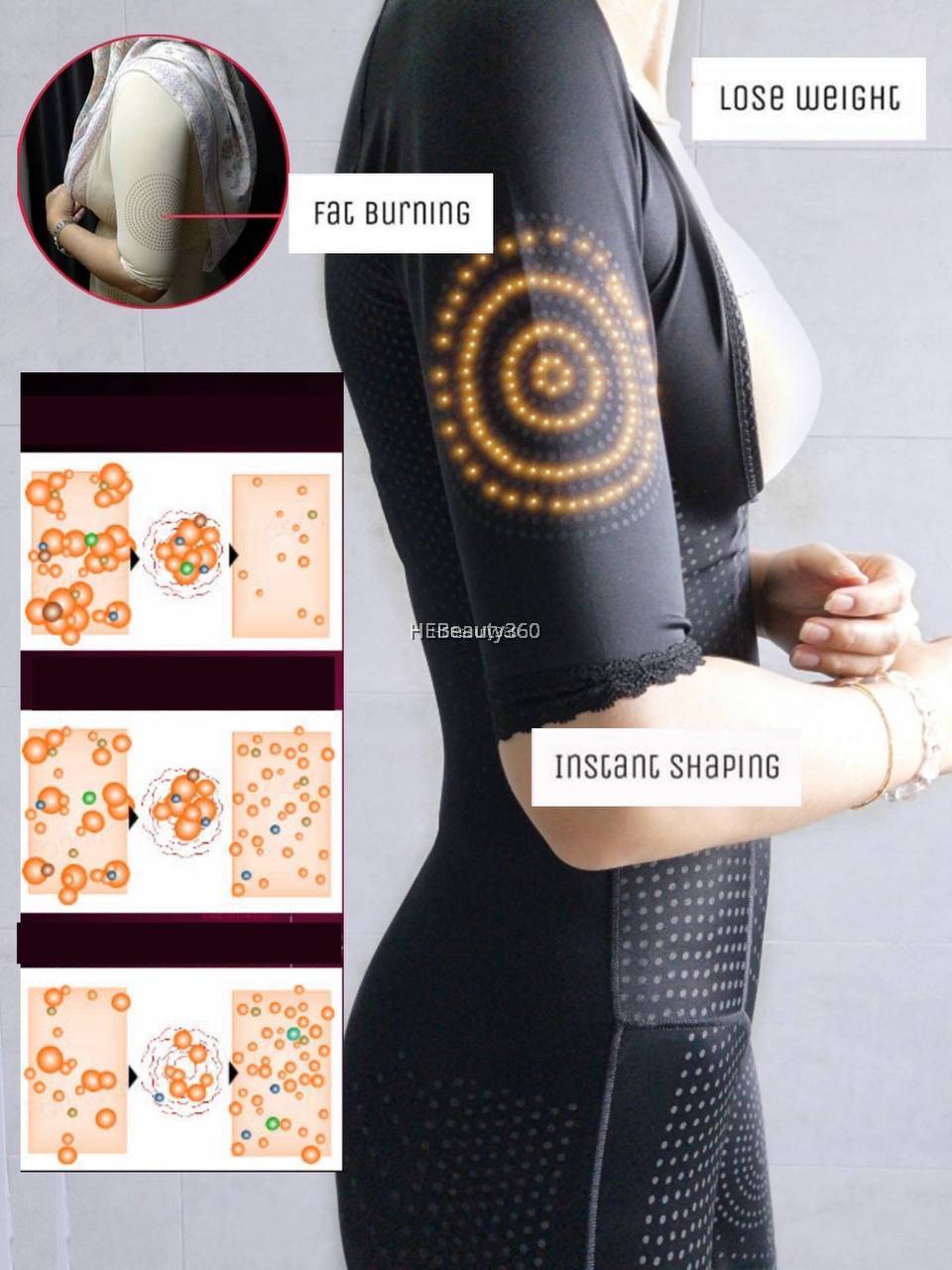 DEMETRIA QUEEN SLEEVE SLIM CORSET (FIR) (BUY 2 FREE 1 PCS MAEVE SLIM ...